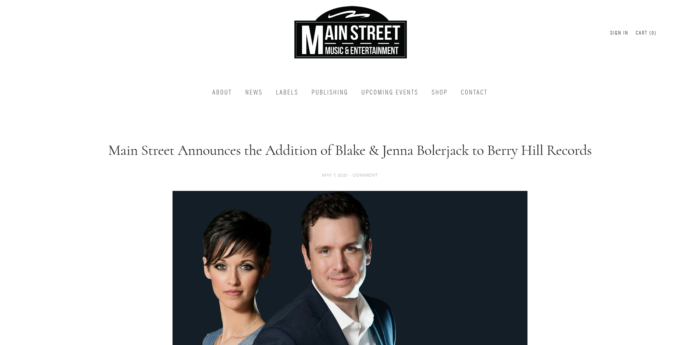 Main Street Announces the Addition of Blake & Jenna Bolerjack to Berry ...